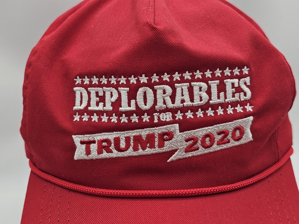 2020 Donald Trump MAGA Deplorables For Trump Campaign Hat Made In USA ...