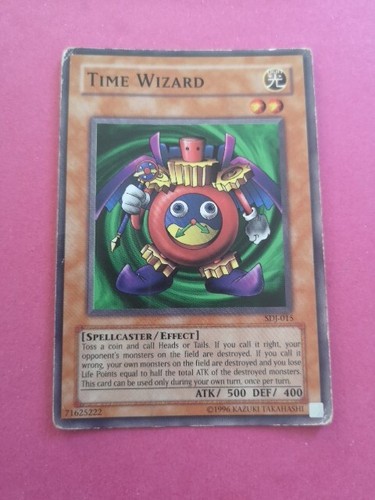 Time Wizard Yu-Gi-Oh Card Anglais Sdj-015 | eBay