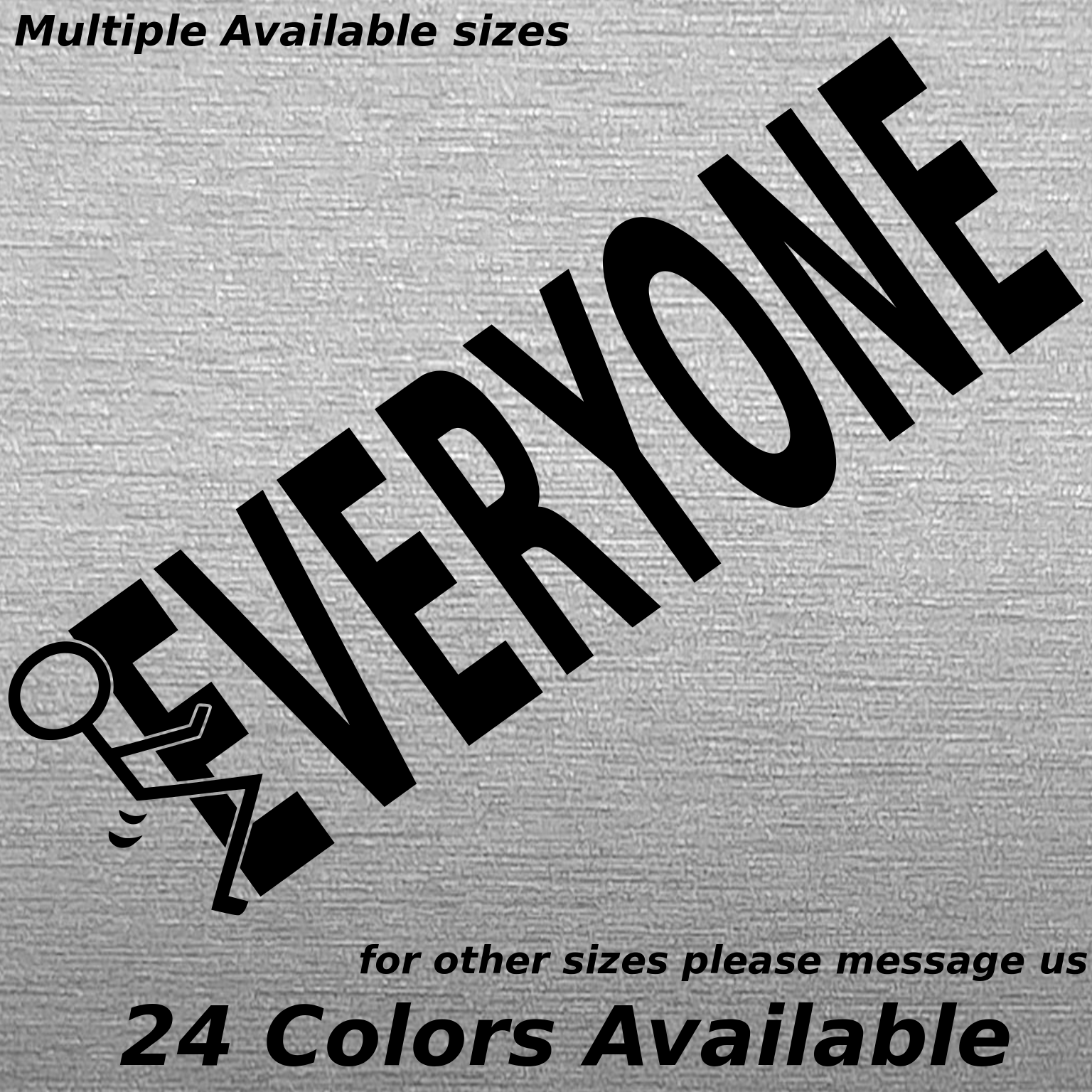 FCK EVERYONE Custom decal sticker humor back window bumper glass trucks ...