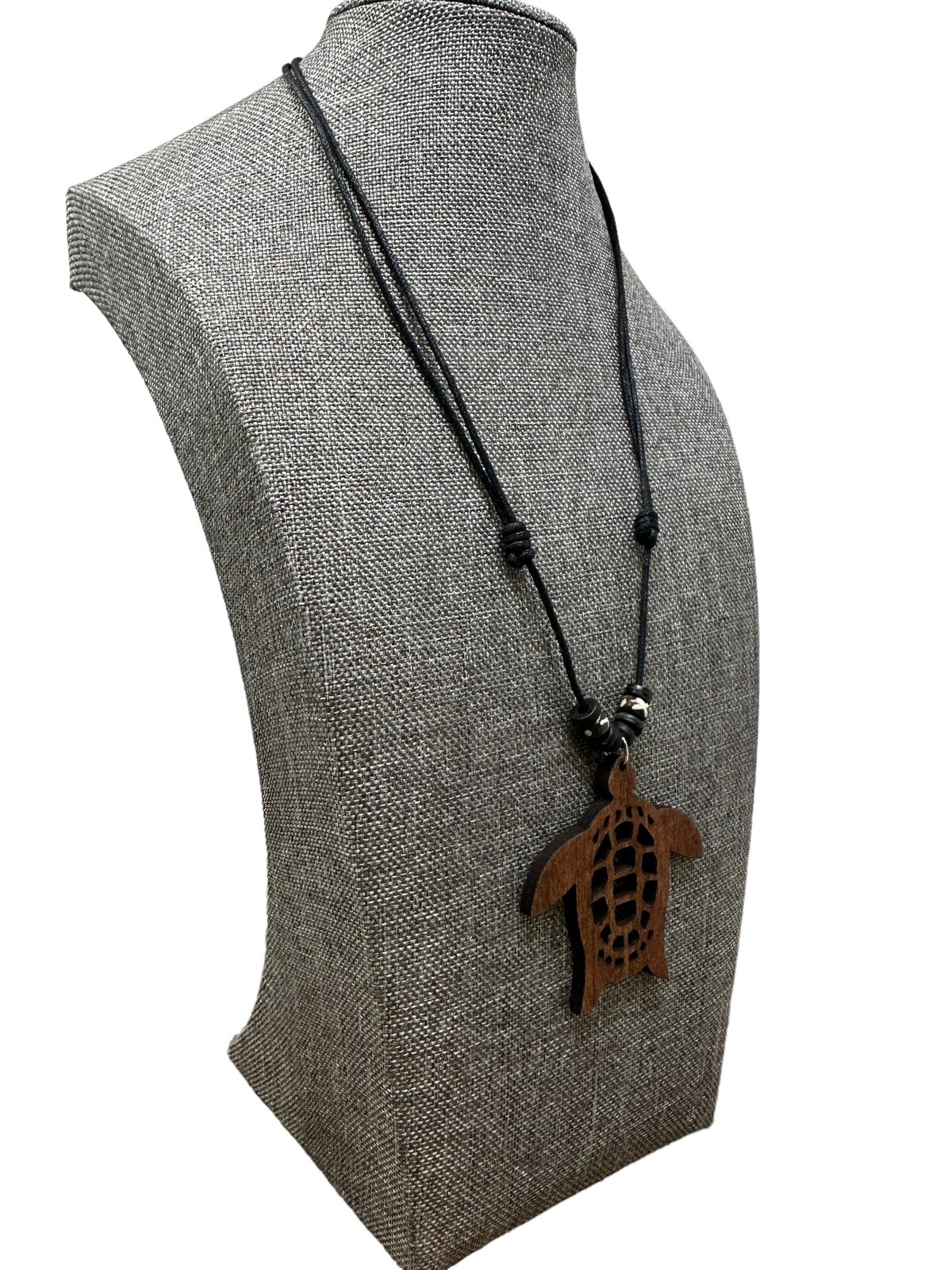 Handmade Wooden Turtle Pendant Necklace Unisex Boho Adjustable Sea ...