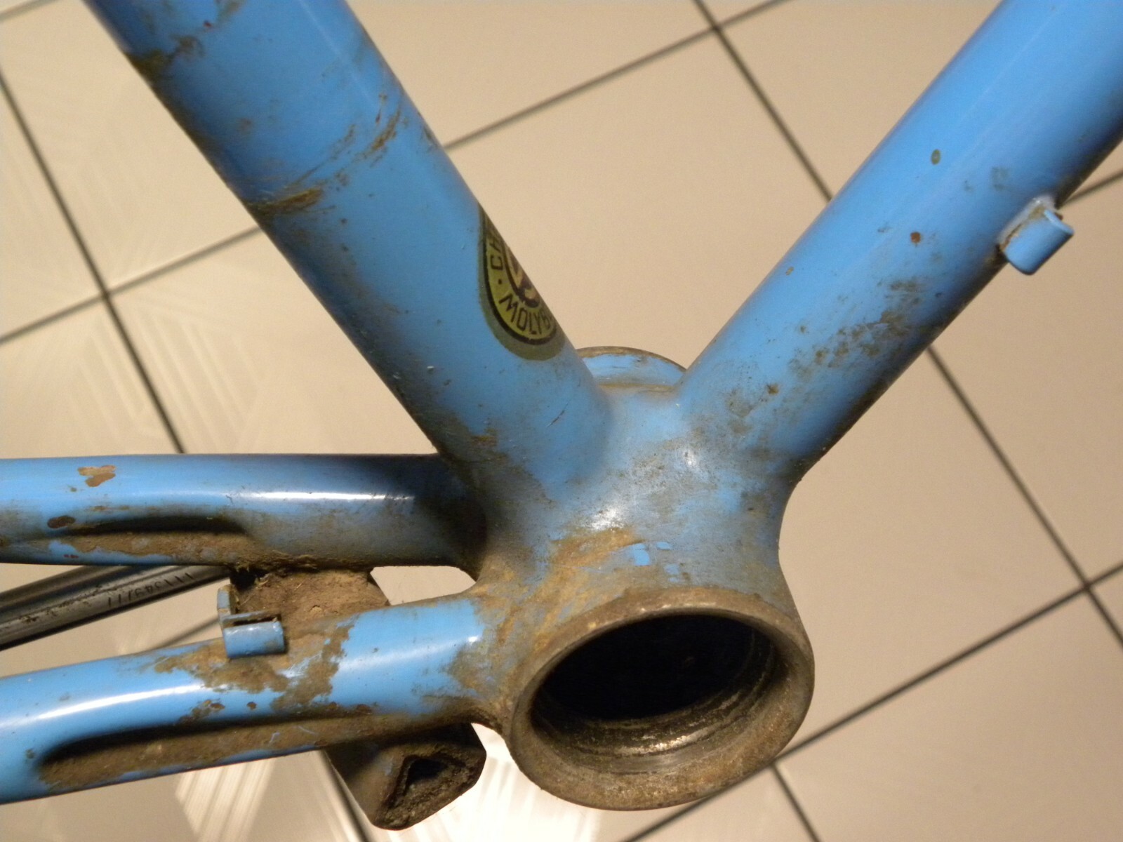 SCHWINN Super Sport 26" FRAME only Opaque Blue 1972 ? vintage BICYCLE ...