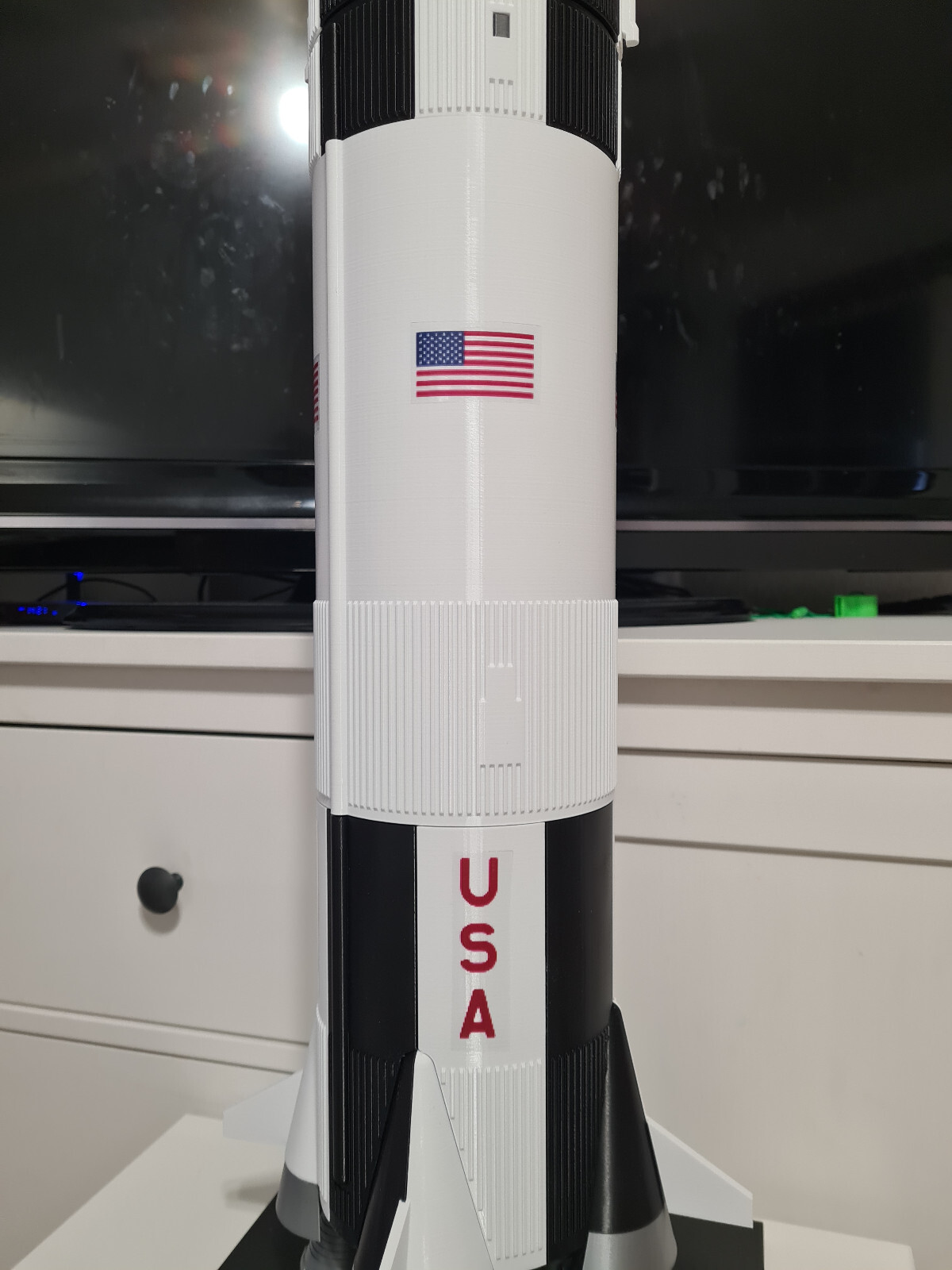 SATURN V 6ft 182cm 1/60 APOLLO 11 Display Large ROCKET MODEL FULLY ...