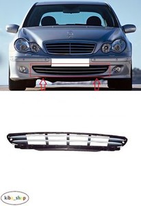 MERCEDES C-CLASS W203 2004 - 2007 NEW FRONT BUMPER CENTER LOWER CHROMED ...