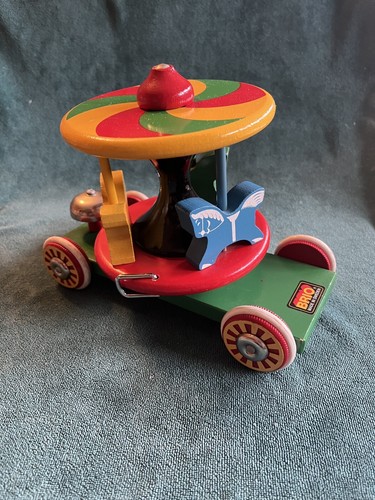 Vintage Wooden BRIO Carousel Horse Merry Go Round Toy Made In Sweden | eBay