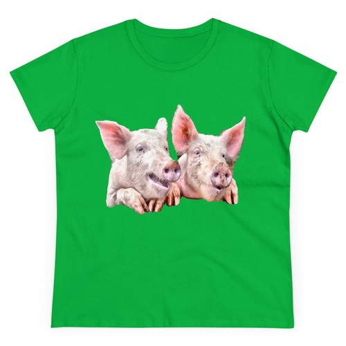Pigs - "A Jowly Good Time" Women's Midweight Cotton Tee - | eBay