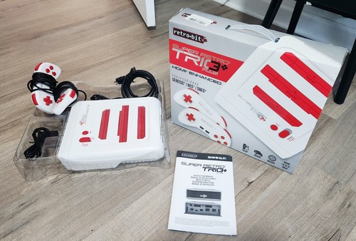 Super Retro Trio Plus 3+ HD Console NES SNES Sega Genesis HDMI With Box ...