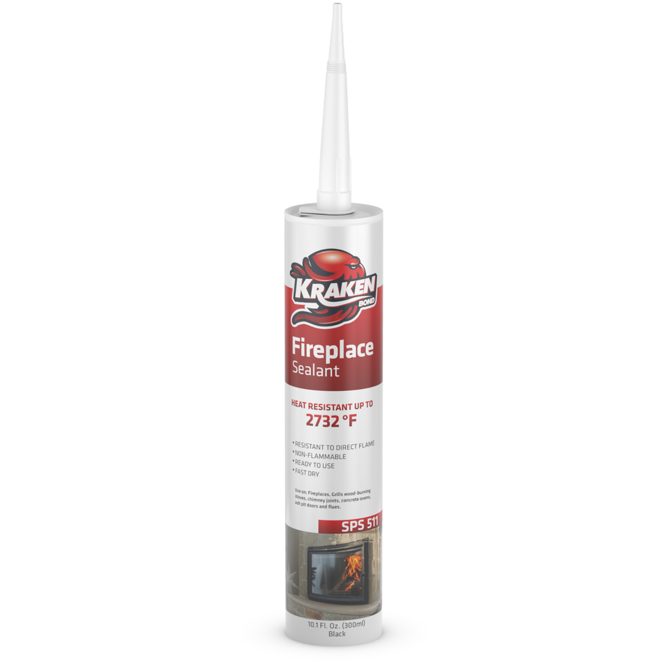 Kraken Bond Fireplace Sealant Heat Resistant Caulk, 10.1oz 1 Pack ...