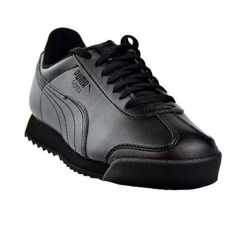 PUMA BOYS BLACK SHOE ROMA BASIC JR+ 354259 12J | eBay