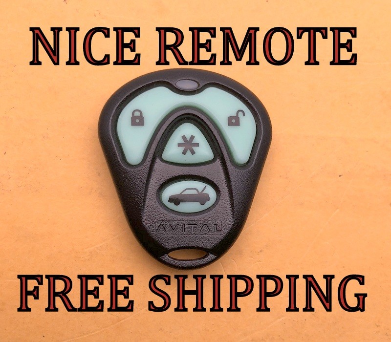 AVITAL KEYLESS REMOTE START ALARM SECURITY FOB TRANSMITTER EZSDEI474S ...