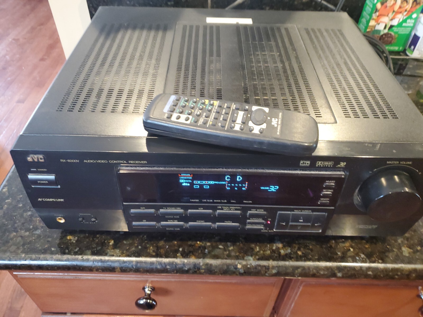 JVC RX-6000V Stereo Receiver 5.1 Channels 100 Watts Per Channel +R ...