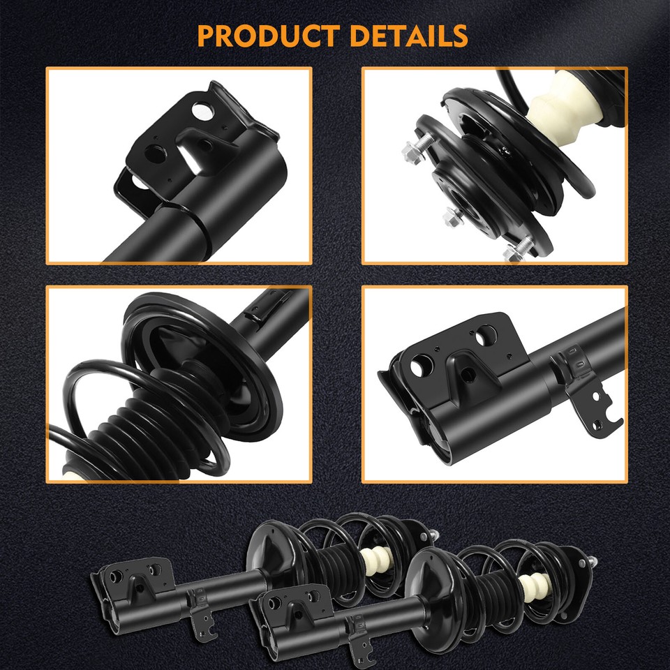 2x Front Shocks Struts Coil Spring Assembly For Toyota Corolla Matrix ...