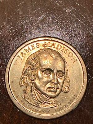 2007 P James Madison - United States One Dollar Coin 1809 - 1817 ...