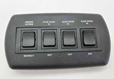 SIGMA ROCKER SWITCH PANEL, AWNING EXT/RET 3 ROOM SLIDE IN/OUT (BLACK ...