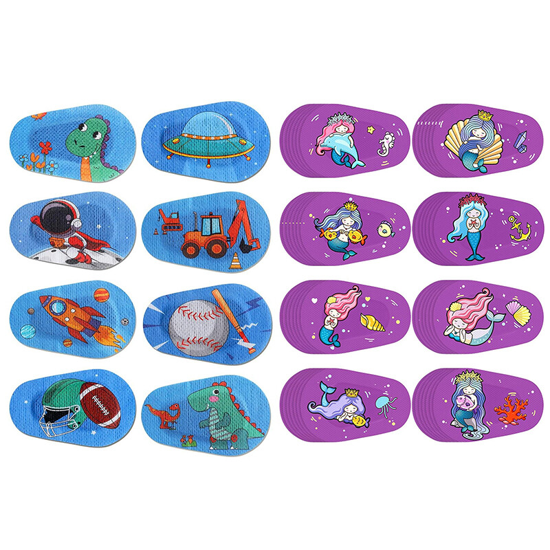 8pcs/set Cute Adhesive Eye Patches Disposable Breathable Bandage ...
