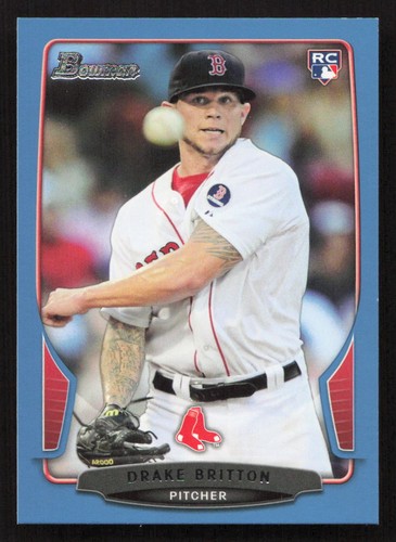 2013 Bowman Draft Picks & Prospects Drake Britton Blue #/500 RC Rookie ...