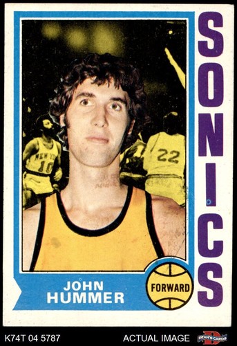 1974 Topps #52 John Hummer Supersonics Princeton 6 - EX/MT | eBay