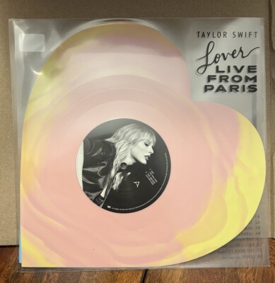 Taylor Swift Lover (Live From Paris) Heart Shaped Vinyl In Hand Now! | eBay