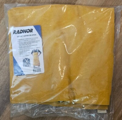 Radnor 24" X 42" Bourbon Brown Side Split Cowhide Leather Apron ...