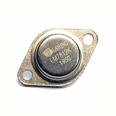2pc Voltage Regulator IC LM7812K TO-3 Vo= 12V 1A Pd=15W Wing Sing ...
