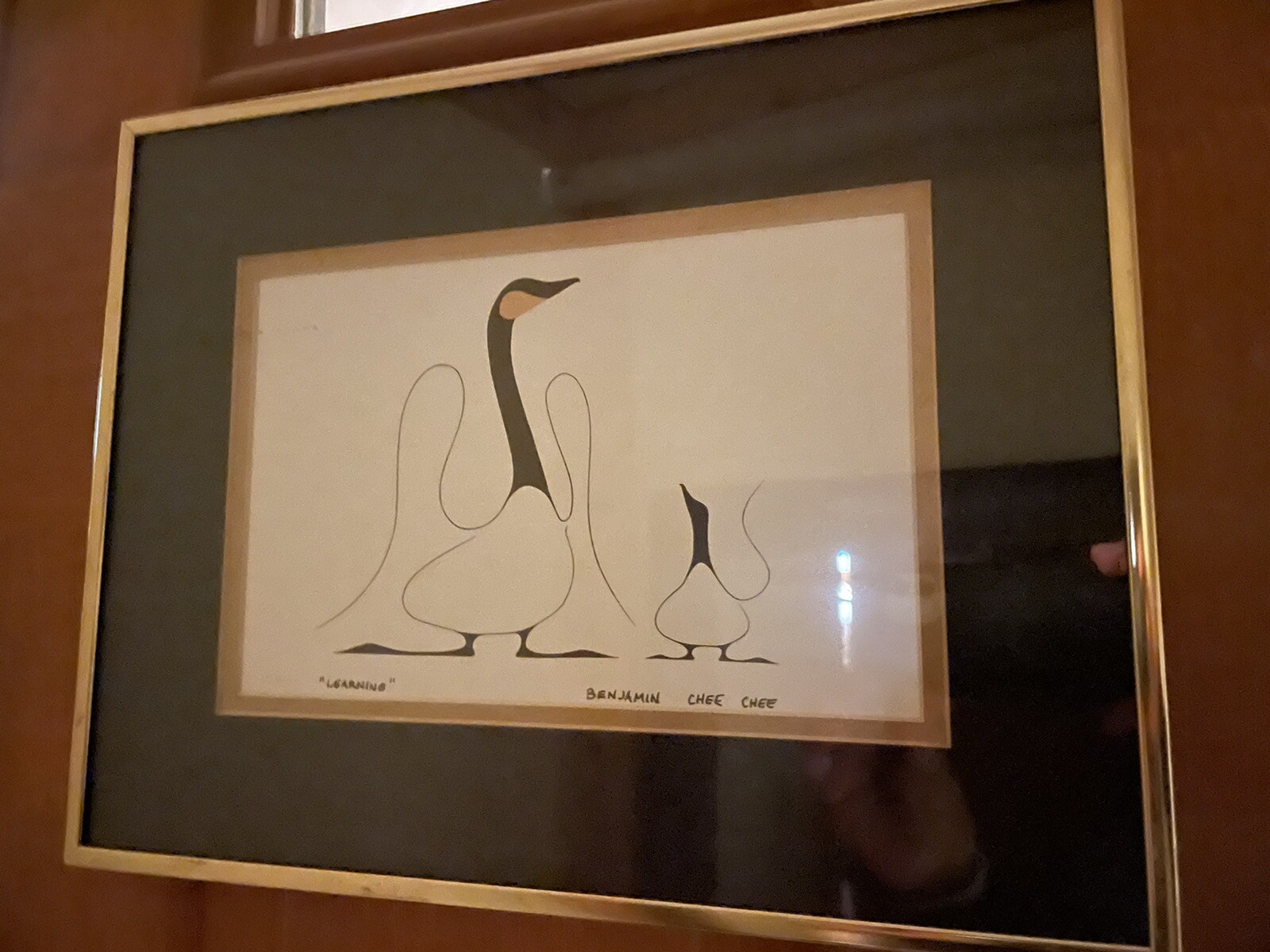 LEARNING 8.5" x 5.5” Frame/Matted art print by Benjamin Chee Chee | eBay