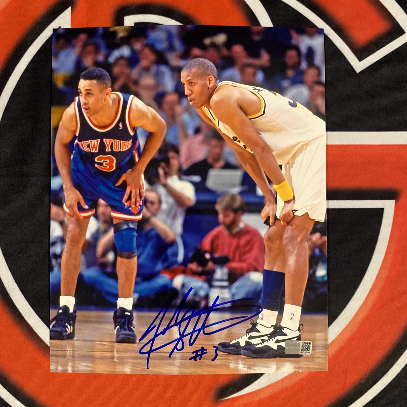 John Starks New York Knicks Signed 8X10 Reggie Miller Steiner CX COA | eBay
