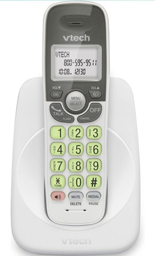 VTech VG131 DECT 6.0 Cordless Phone - Bluetooth Connection, Blue-White ...