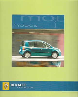 Renault Modus 2005 German Market Sales Brochure Dynamique Privilege ...