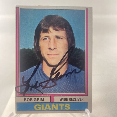Bob Grim -Oregon State- New York Giants Autographed Card | eBay