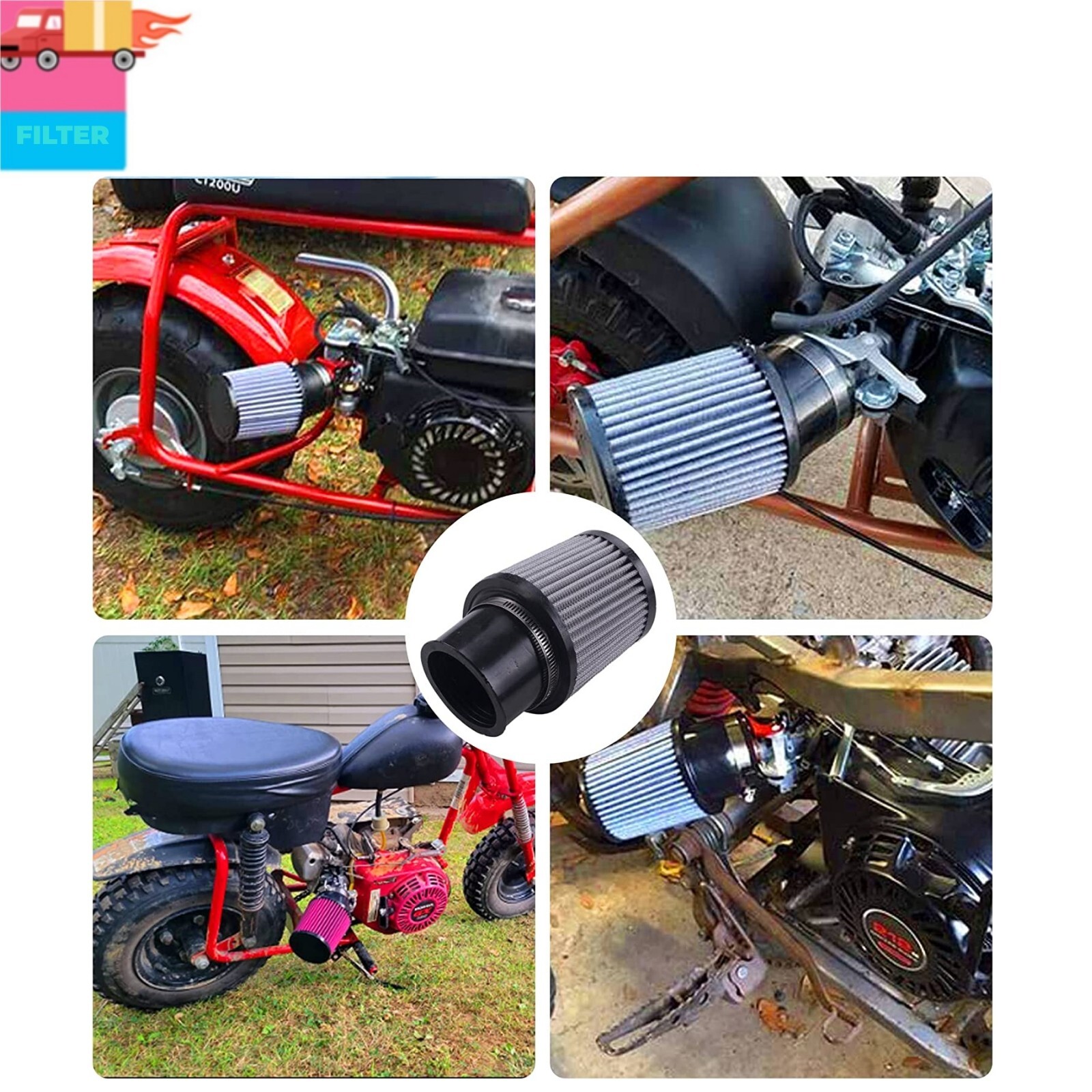 AIR FILTER INTAKE KIT FIT COLEMAN MINI BIKES BT200X CT200U | eBay