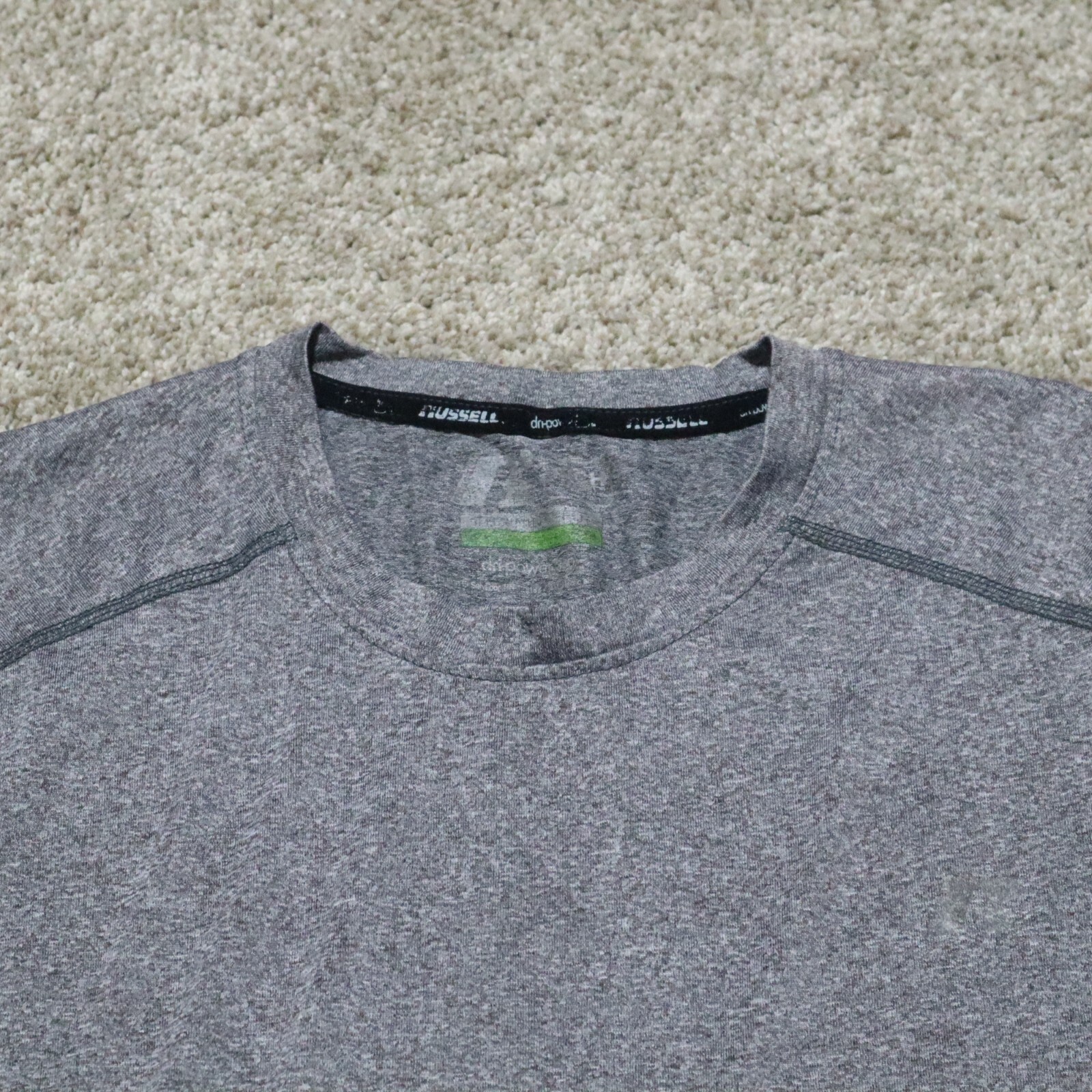 Russell Training Fit dri-power 360 Gray Black Athletic Tank Top Men's S ...