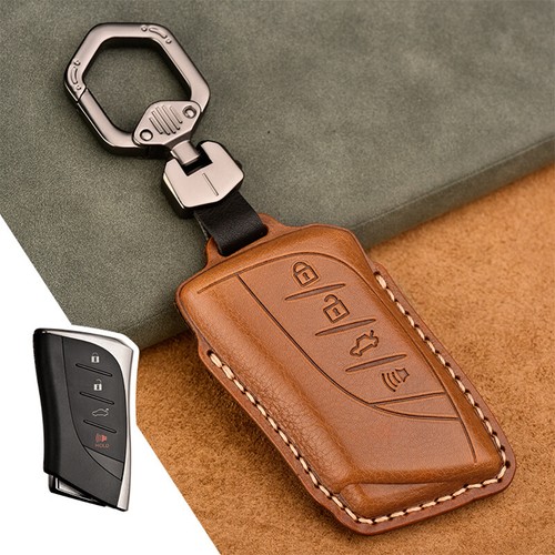 Genuine Leather Remote Key Case Fob Cover For Lexus ES UX NX LC500 ...