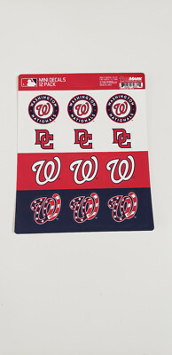 Washington Nationals Mini Decals Stickers 12 Pack FAST USA SHIPPER | eBay