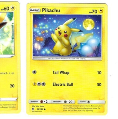 Pikachu Pokémon Card Lot - 16 Cards from Various Sets - holo rare ...