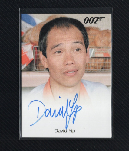 James Bond 50th Anniversary Series 1 Auto Autograph David Yip as Chuck ...