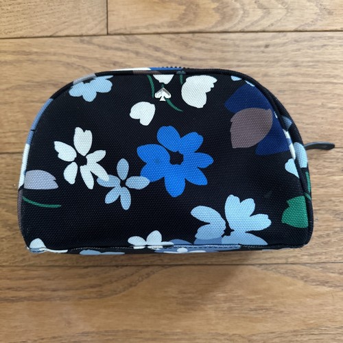 Kate Spade Dome Make Up Bag Flower Pattern Black | eBay.de