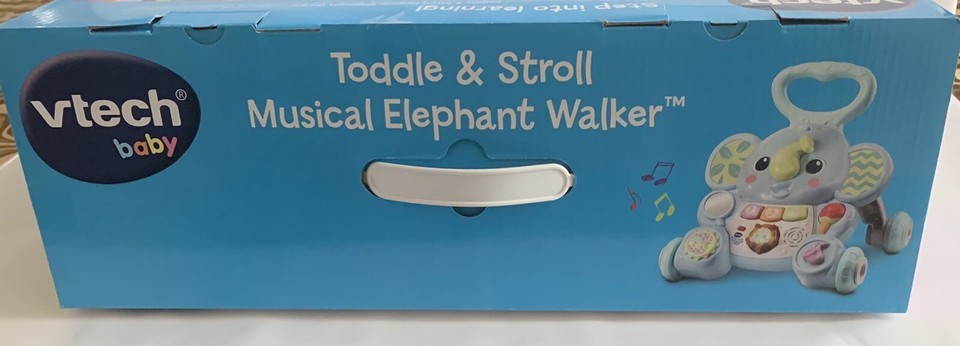 VTech Baby Toddle & Stroll Musical Elephant Walker & Toy | eBay