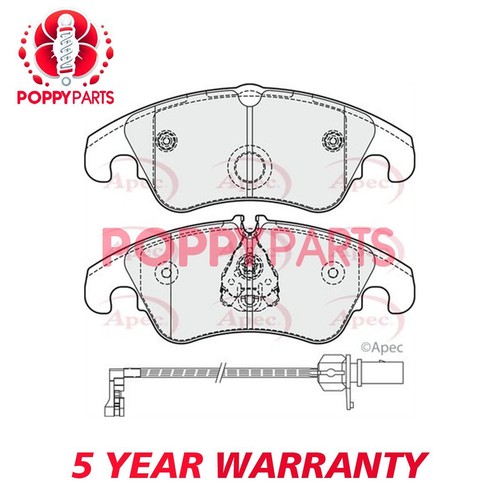 Fits Audi A4 2008-2015 A5 2007-2017 GCP Front Brake Pads Set #2 ...