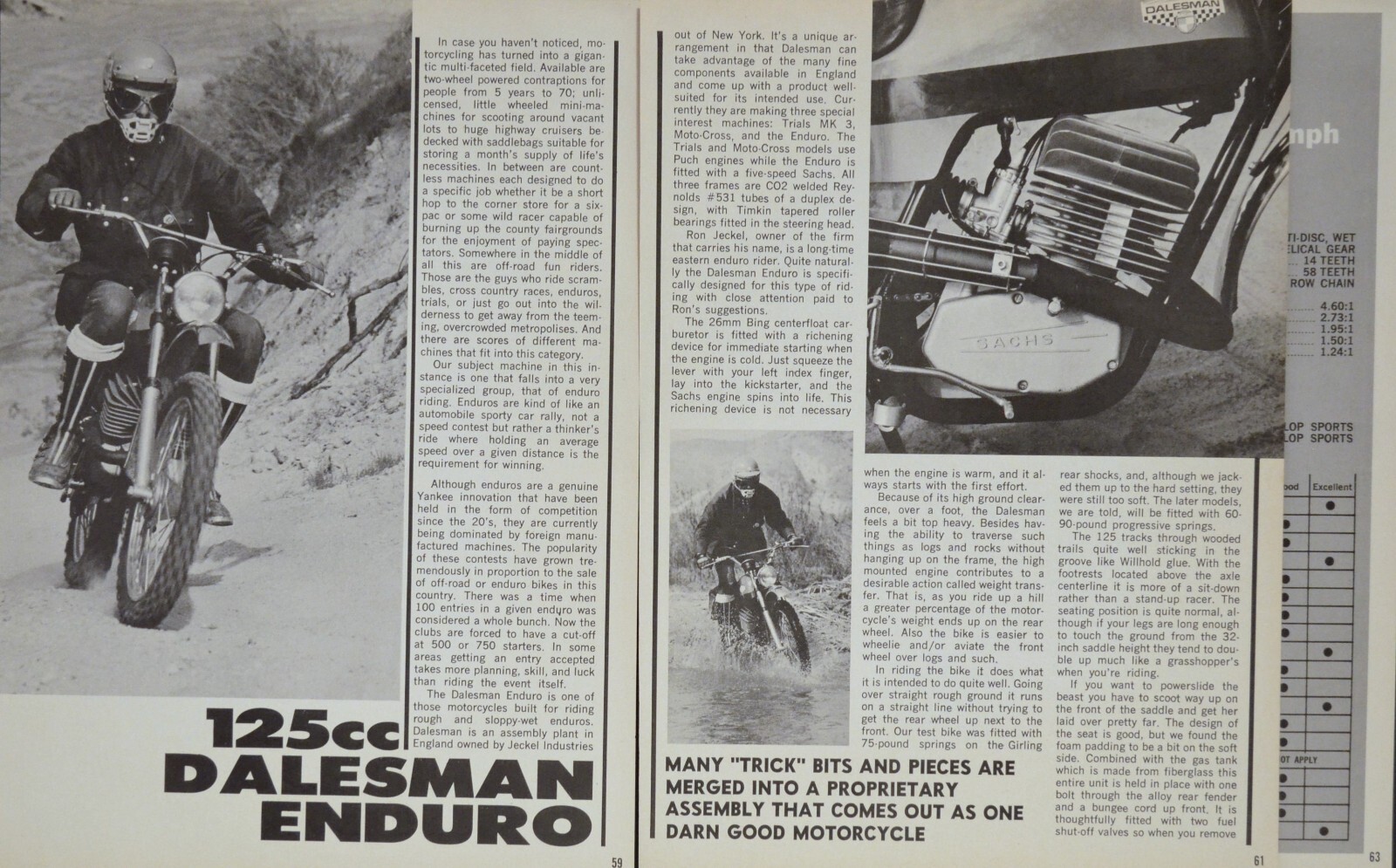 1972 Dalesman 125 Enduro 5p Motorcycle Print Ad | eBay