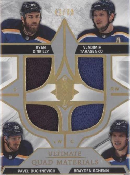 2021-22 Upper Deck Ultimate Collection - Ultimate Quad Materials Ryan O ...