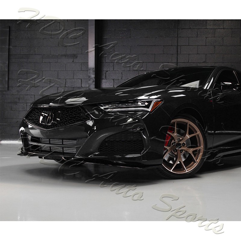 For 2021-2025 Acura TLX TS-Style Painted Black Front Bumper Lip Spoiler ...