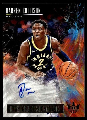 2018-19 Panini Court Kings High Signatures Auto Darren Collison 029/149 ...