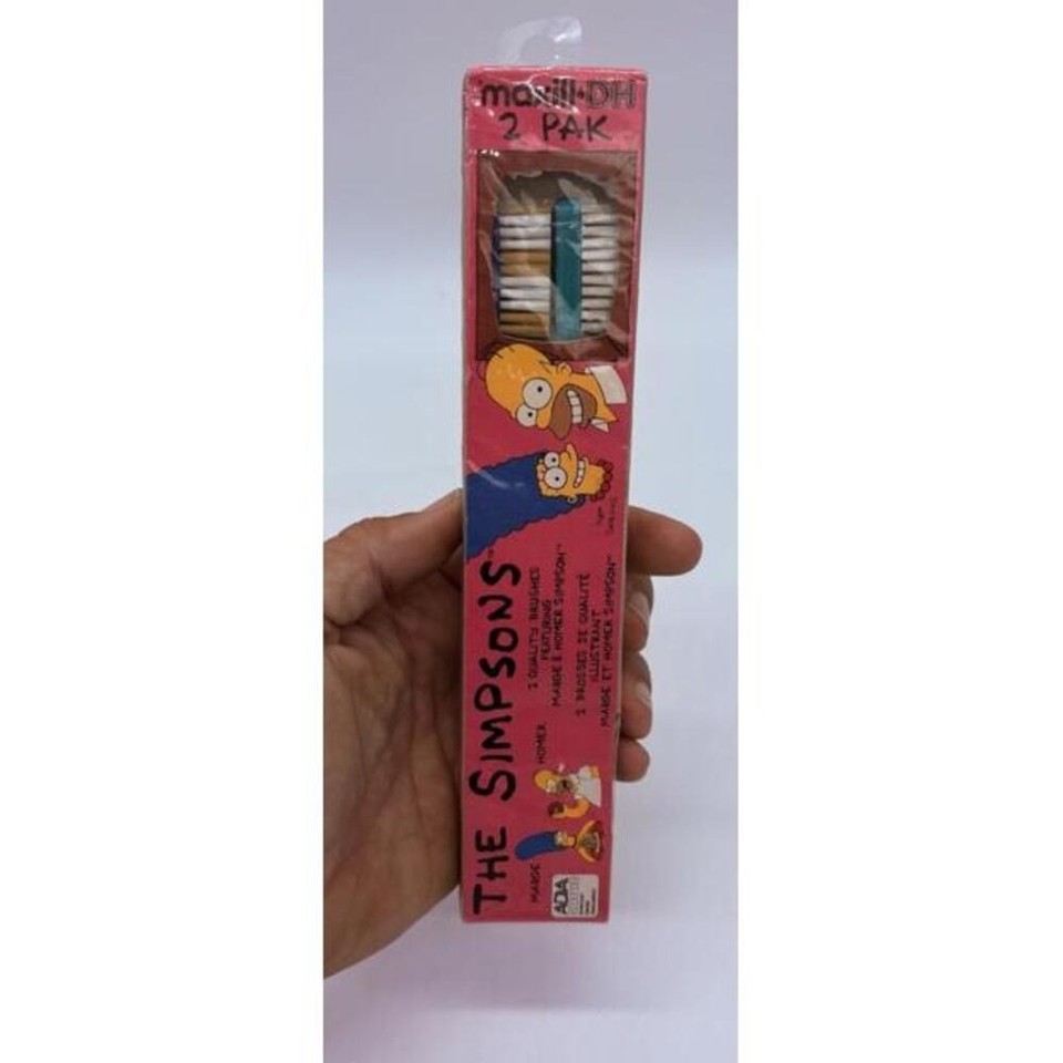 The Simpsons Rare Sealed Vintage 1991 Collectors Tooth Brush Lisa Bart ...