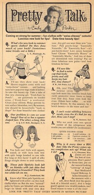 1965 ARTICLE / AD ~ PRETTY TALK by CINDY PARKER | eBay