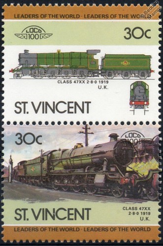 1919 GWR 47xx Class 4700 2-8-0 (Great Western Railway) Train Stamps ...