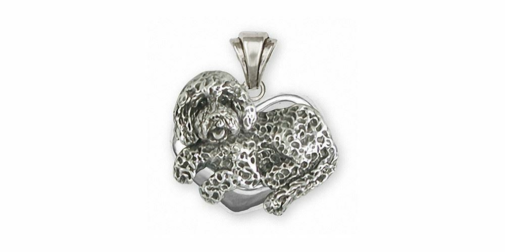 Labradoodle Pendant Jewelry Sterling Silver Handmade Dog Pendant LDD3 ...
