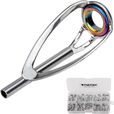 Fishing Rod Tips Replacement Kit Pole Tip Repair Kit with Box 10 Sizes ...