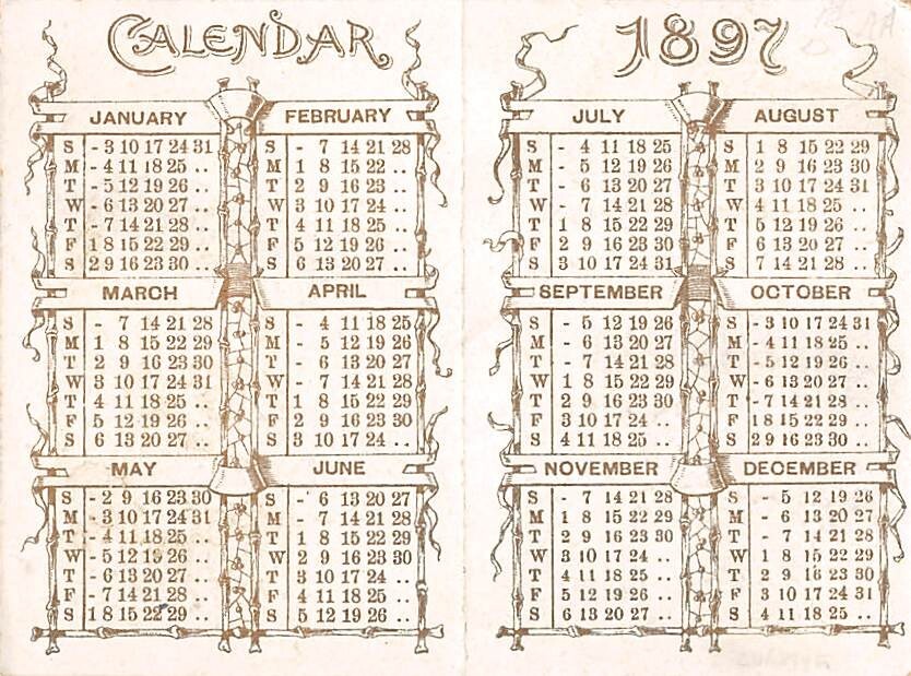 SOUTH BEND, IN ~ EUREKA MEDICAL CO., Headache Cure ~ CALENDAR TRADE ...