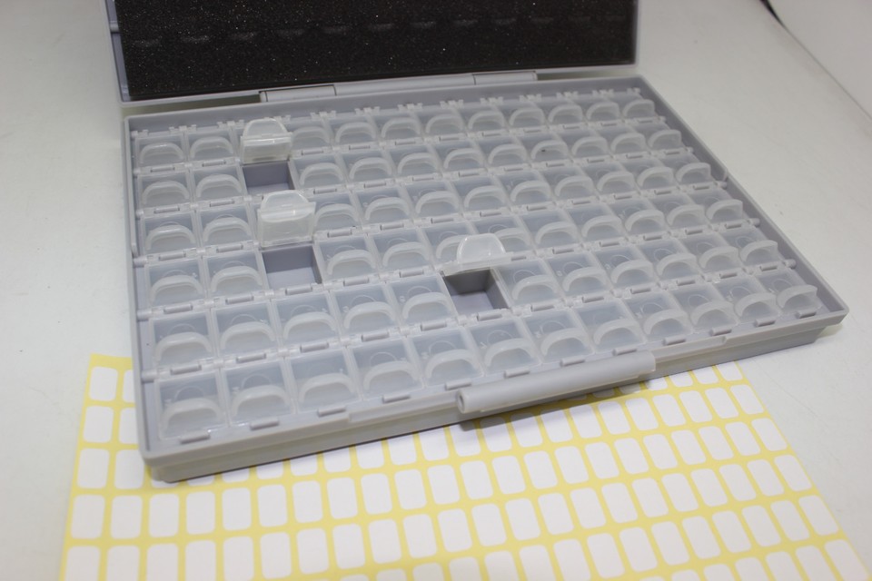 AideTek SMT resistor storage box Organizer 0603 0805 72 compartments ...