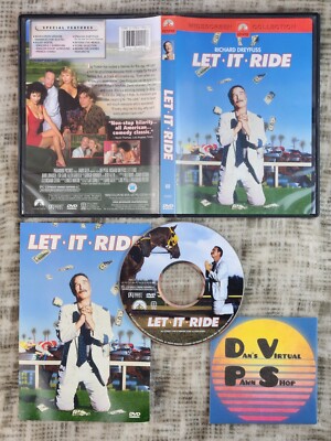 Let It Ride DVD Bilingual Widescreen 1989 Richard Dreyfuss w Insert ...
