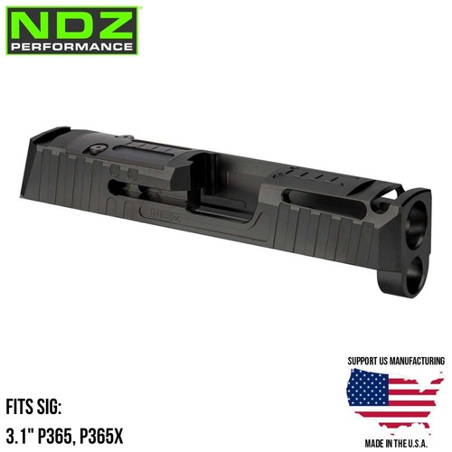 NDZ Sig P365 P365X 3.1" Ported Slide RMSC Cut Stainless Steel Cerberus ...